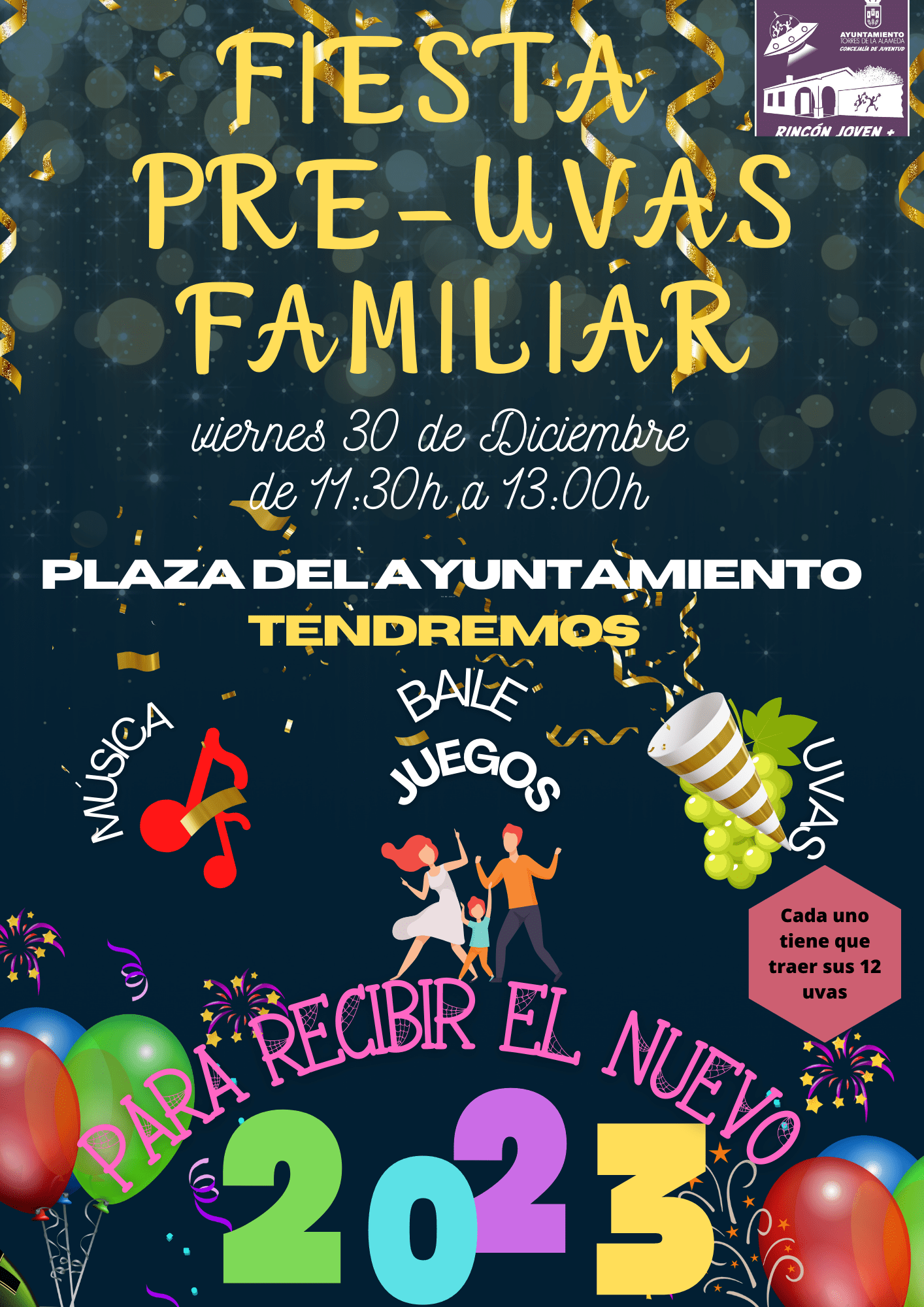 Fiesta Preuvas para niños y jóvenes – Ayuntamiento de Torres de la alameda